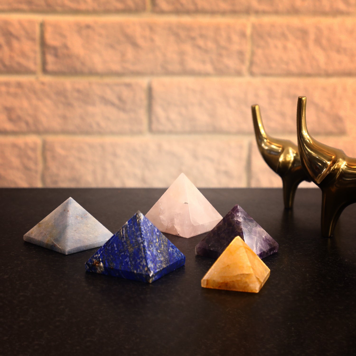 Semi Precious Pyramid - White – paarkhi