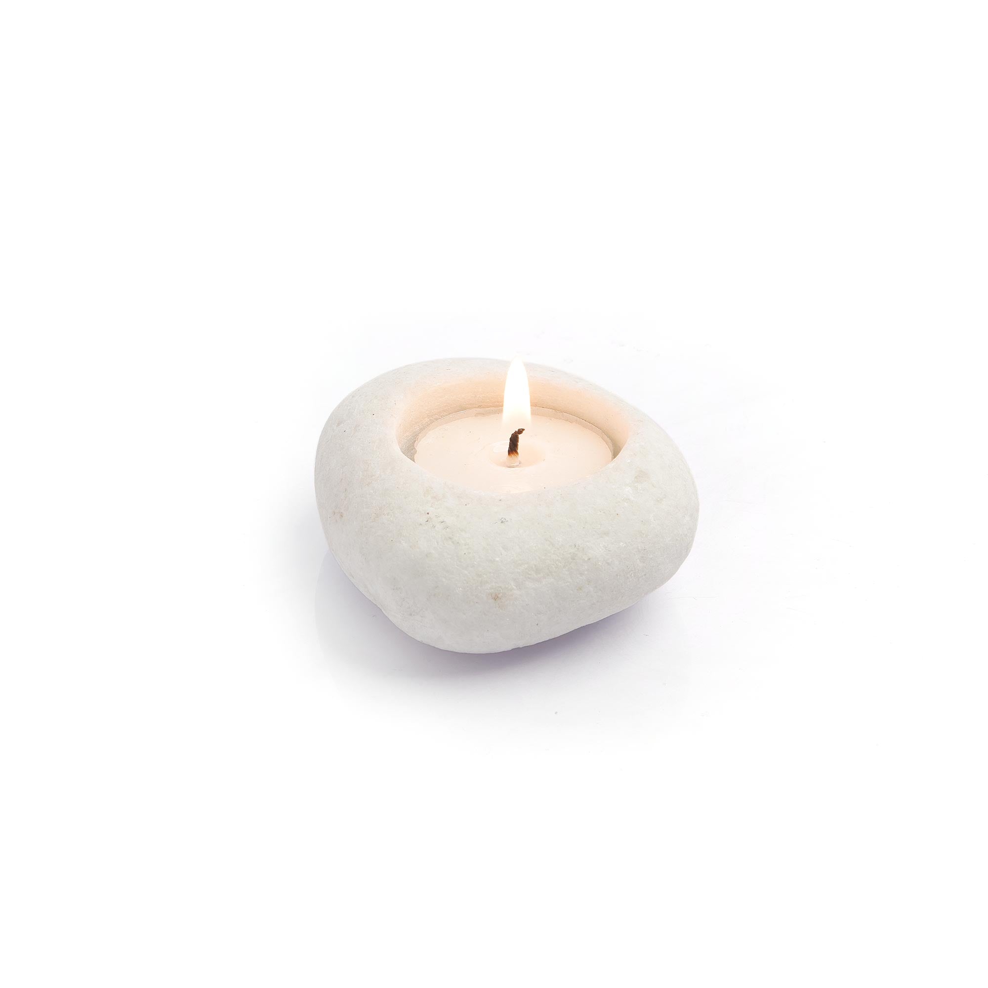 Pebble Tea Light Holder - White – paarkhi